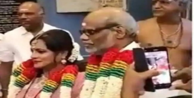 75 வயது முதியவரை திருமணம் செய்த 26 வயது இளம்பெண்.. இணையத்தில் வைரலாகும் வீடியோ.! - Seithipunal