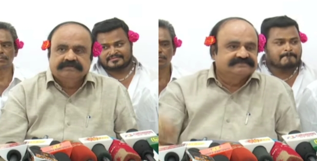 காதில் ரோஜா பூவுடன் செய்தியாளர்களை சந்தித்த புகழேந்தி! காரணம் இது தான்.!! - Seithipunal