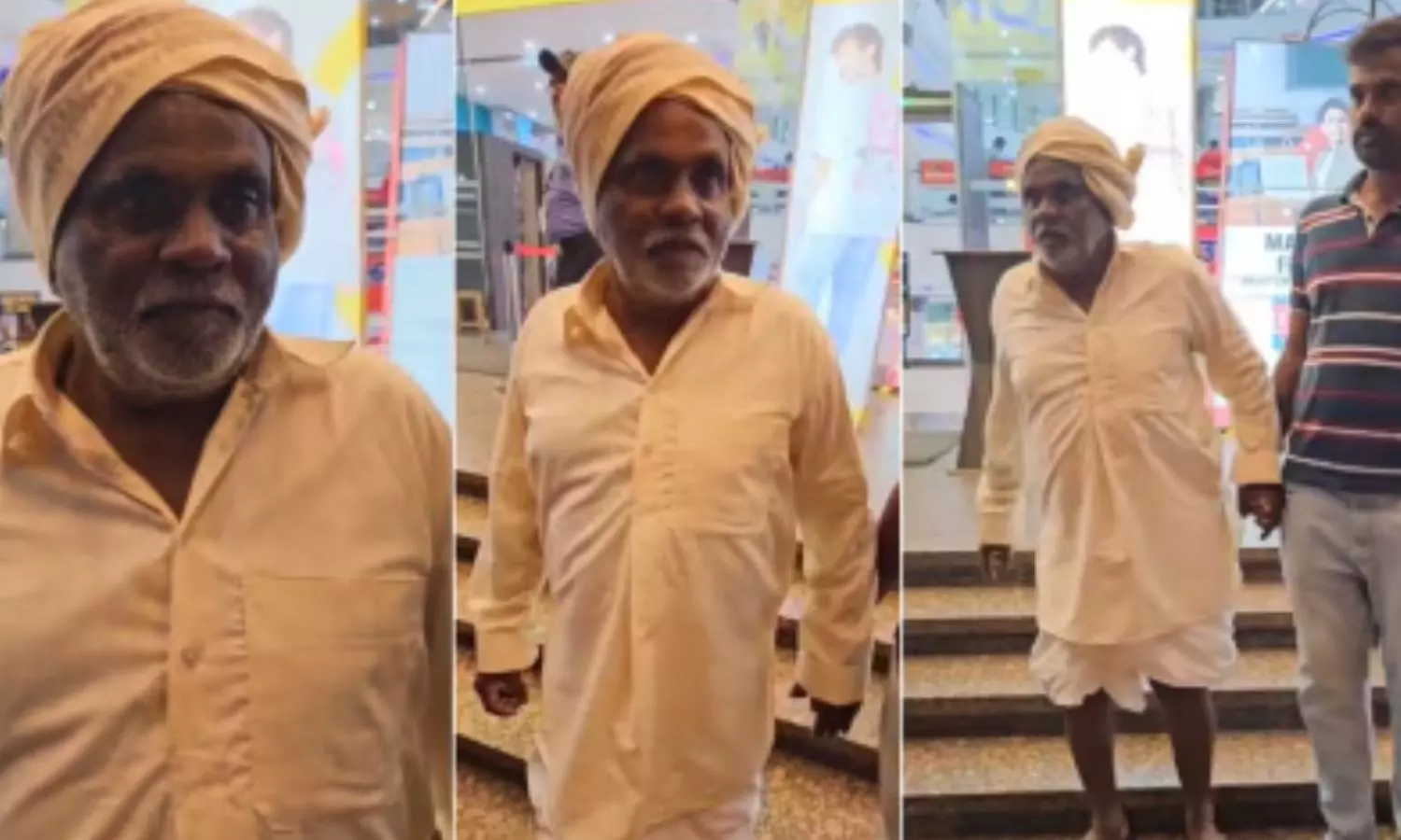 மாலுக்கு வேட்டியில் வந்த முதியவர் - ஊழியர்கள் தடுத்து நிறுத்தியதால் ...